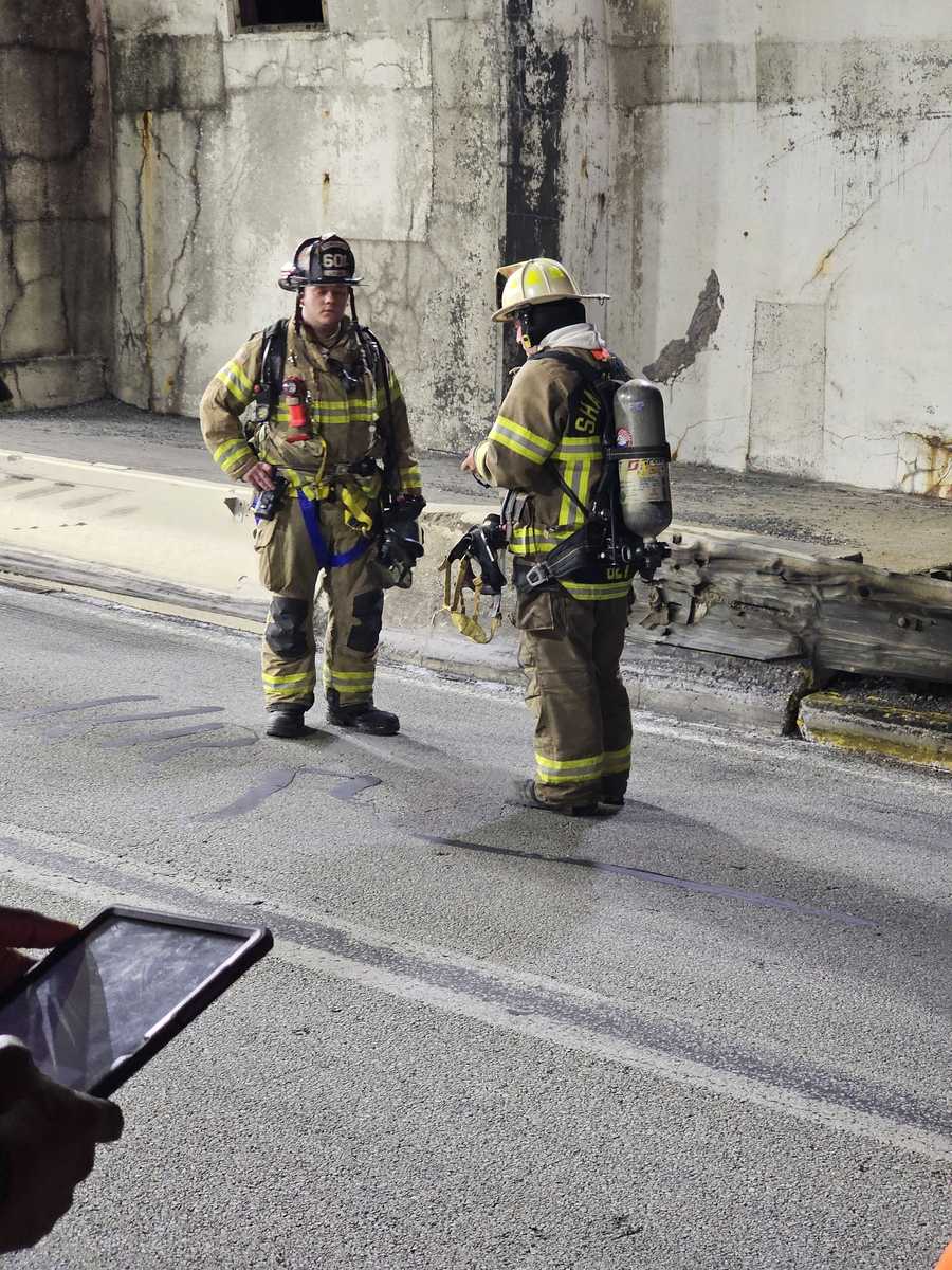 Images from fire inside PA Turnpike Tunnel shows smoke, evacuation of ...