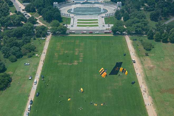 Huge ‘8647’ etched into grass on National Mall, images show