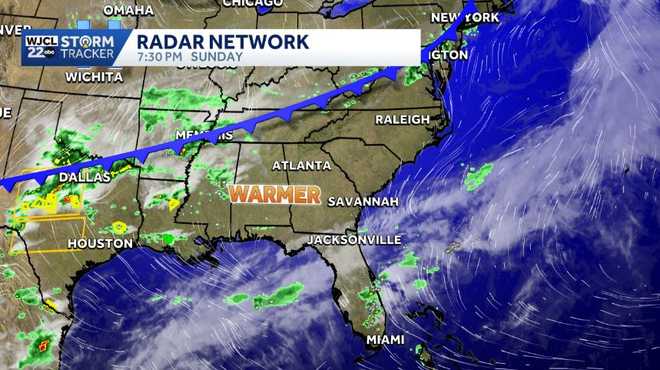 Isolated showers & thunderstorms possible for Southeast Georgia and the ...