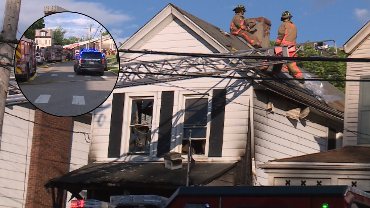 2 people rescued from house fire in Elmwood Place, transported to hospital
