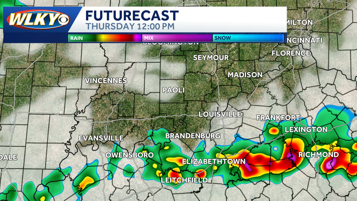 TIMELINE: More scattered showers, storms Thursday