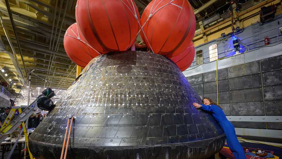 NASA Artemis II capsule returns to Kennedy Space Center