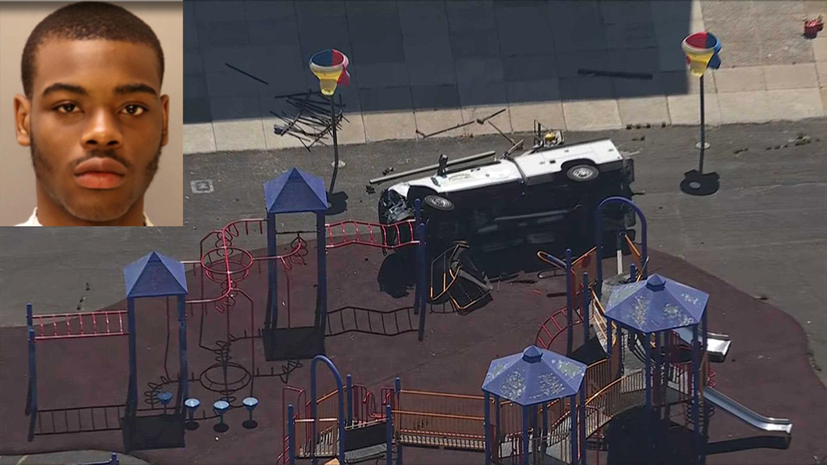 Georgia man charged after stolen truck crashes into playground - WJCL