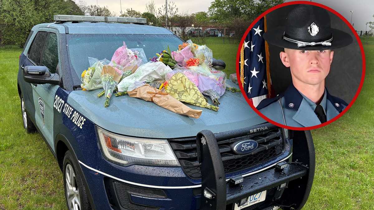 Memorial grows for Mass. State Police trooper killed in crash with ...