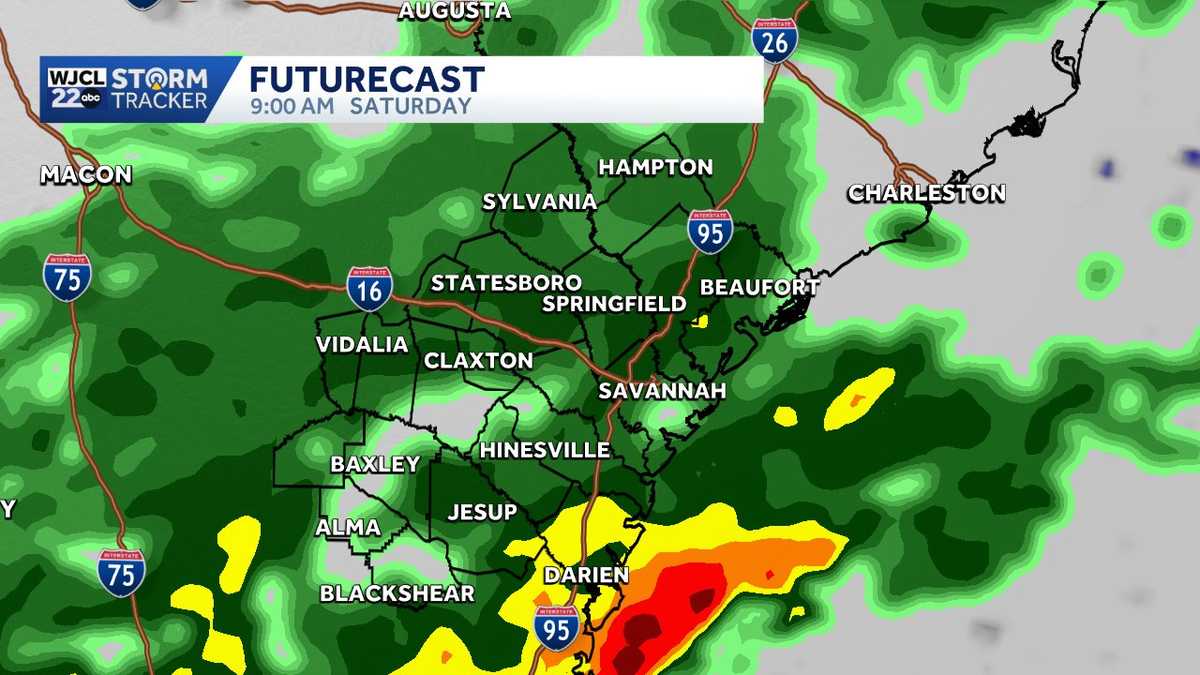 Savannah: Rain timing & totals