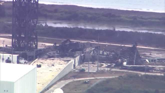 Blue Origin rocket explosion: Charred remains at Cape Canaveral
