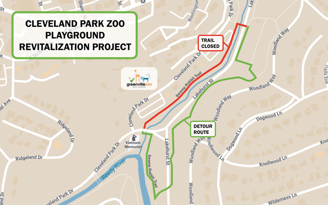 Section of Swamp Rabbit Trail closed for major renovations