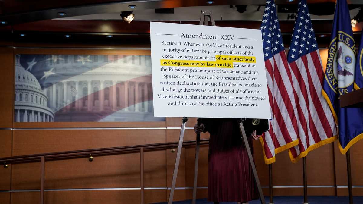 What is the 25th amendment? Why some lawmakers want it used