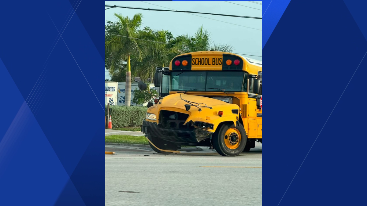 School bus involved in crash near Bayshore Elementary in North Fort Myers