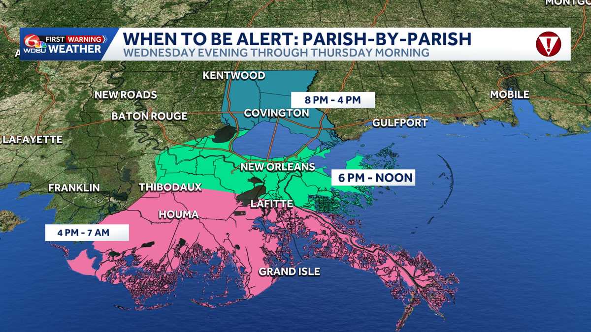 Tropical Storm Arthur: Tracking potential flooding across Louisiana by ...