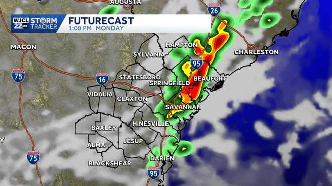 Isolated showers & thunderstorms possible for Southeast Georgia and the ...