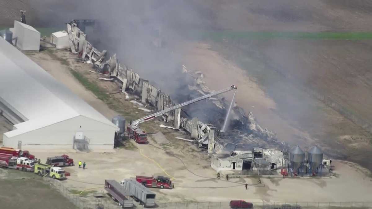 Jefferson County egg farm catches fire