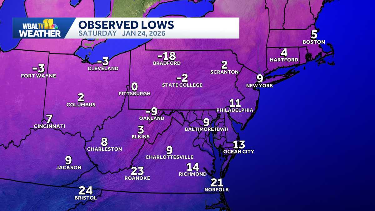 Baltimore Weather: WBAL Weather Maps, 7-Day Forecast