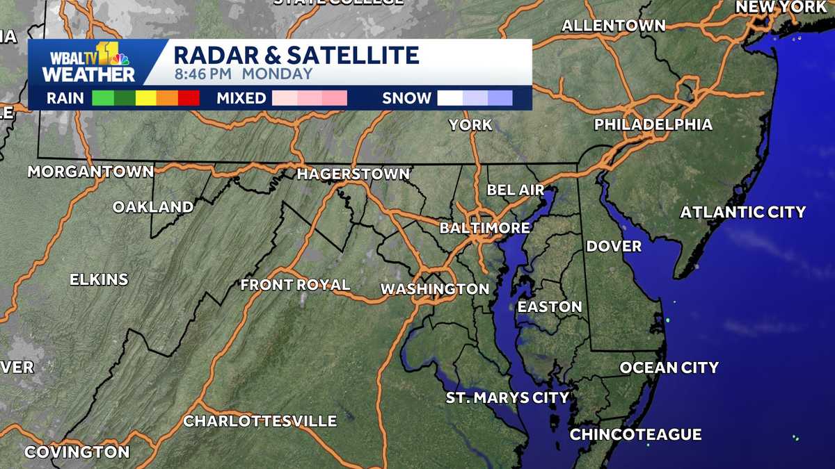 Storms exit Baltimore region, expected to return Wednesday