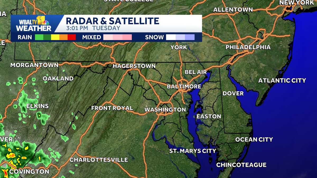 Baltimore weather: Futurecast maps show snow timeline