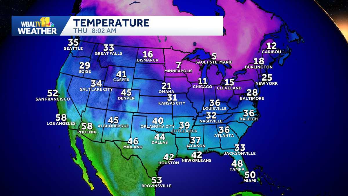 Baltimore Weather: WBAL Weather Maps, 7-Day Forecast