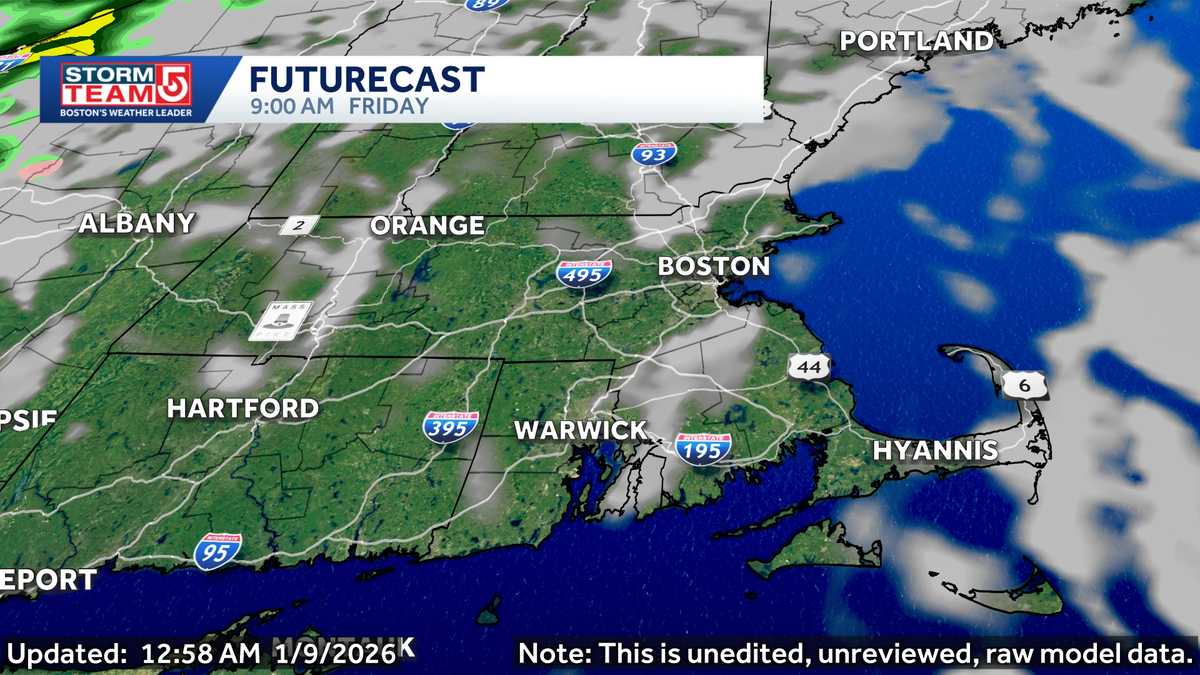 Futurecast shows when to expect snow, how long it'll last