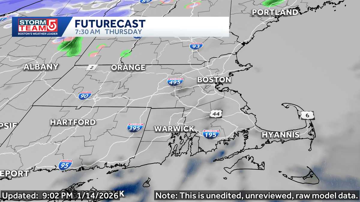 Hour-by-hour futurecast maps