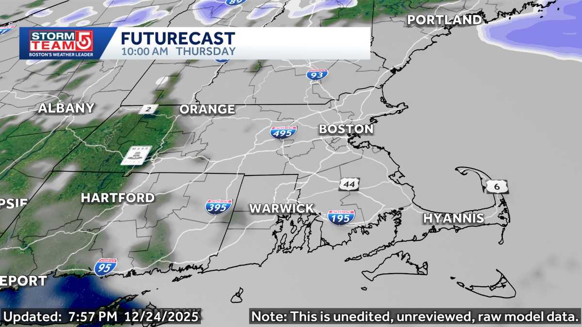 Futurecast shows when to expect snow, how long it'll last