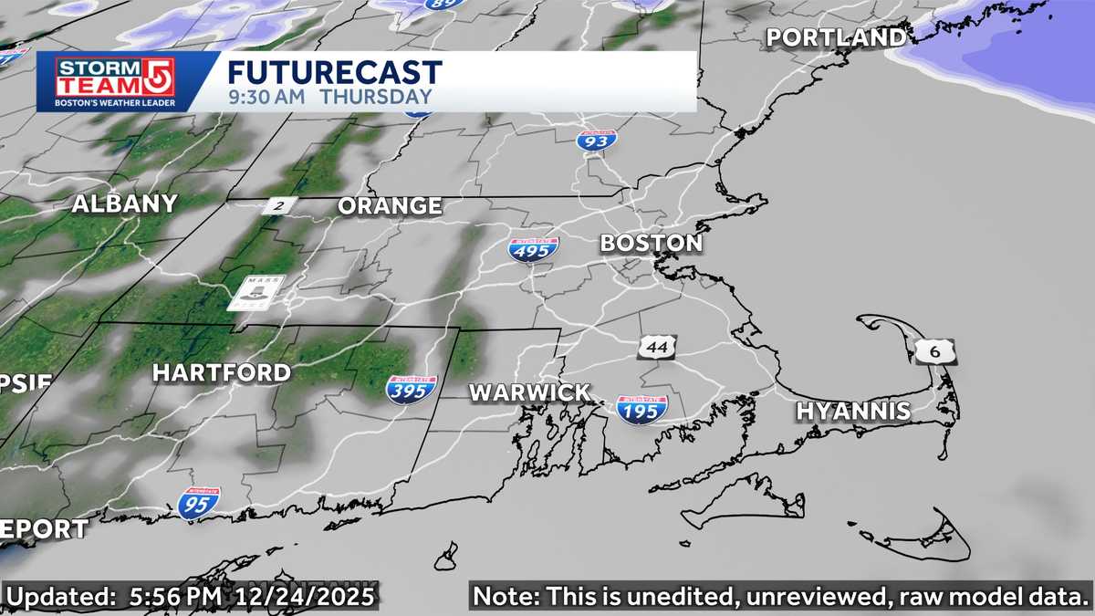 Round 1 of snow arrives: See hour-by-hour futurecast maps