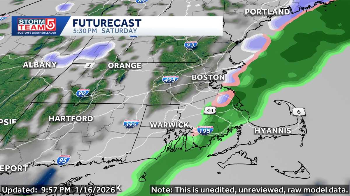 Hour-by-hour futurecast