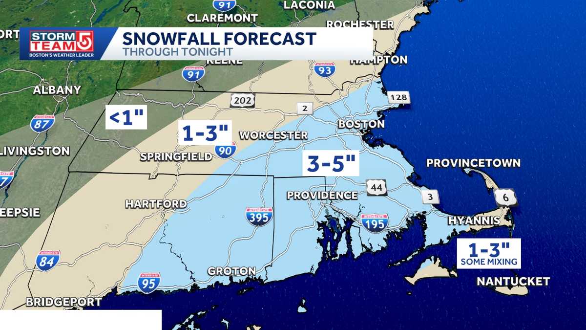 Up to 5 inches of snow for some followed by bitter cold