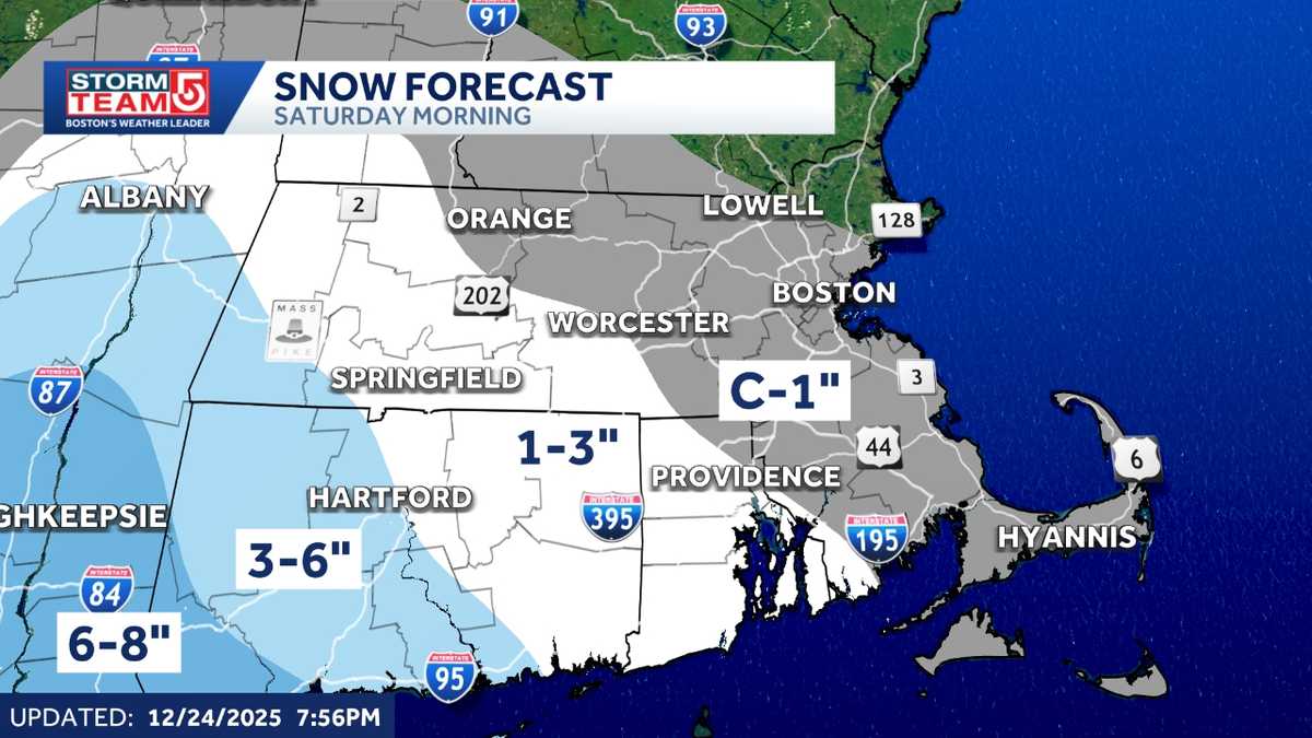 Overnight snow, gusty winds for Massachusetts