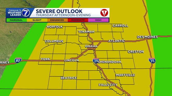 Omaha weather: Severe storms possible Thursday