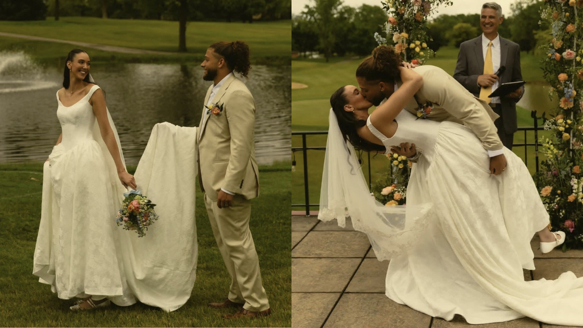 Cardinal birds turned lovebirds: Former UofL athletes tie the knot in ...