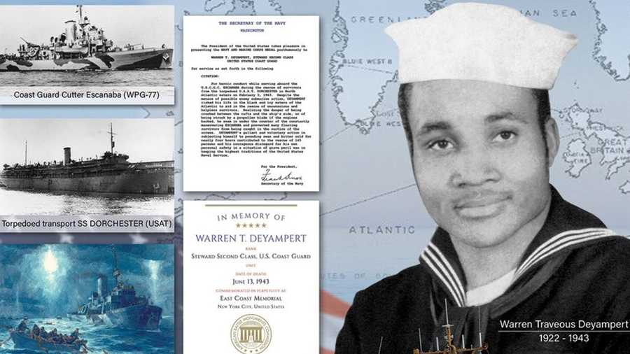 Coast Guard hero Warren Deyampert honored in Gadsden on Memorial Day