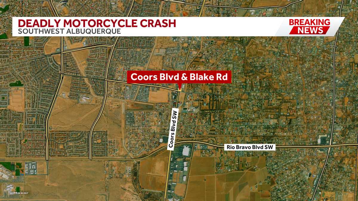Deadly motorcycle crash investigation in southwest Albuquerque