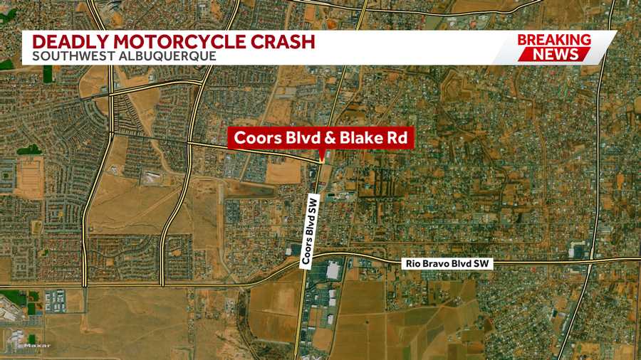 Deadly motorcycle crash investigation in southwest Albuquerque