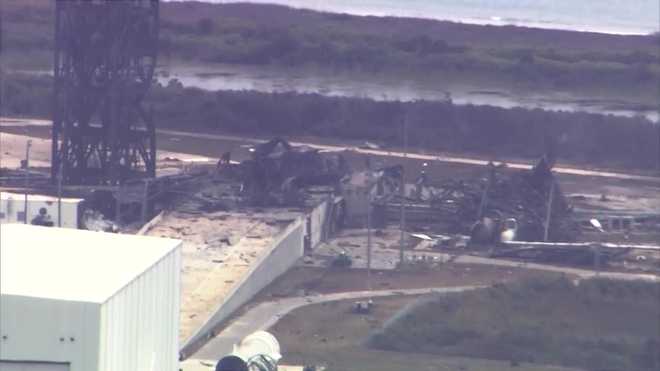 Blue Origin rocket explosion: Charred remains at Cape Canaveral