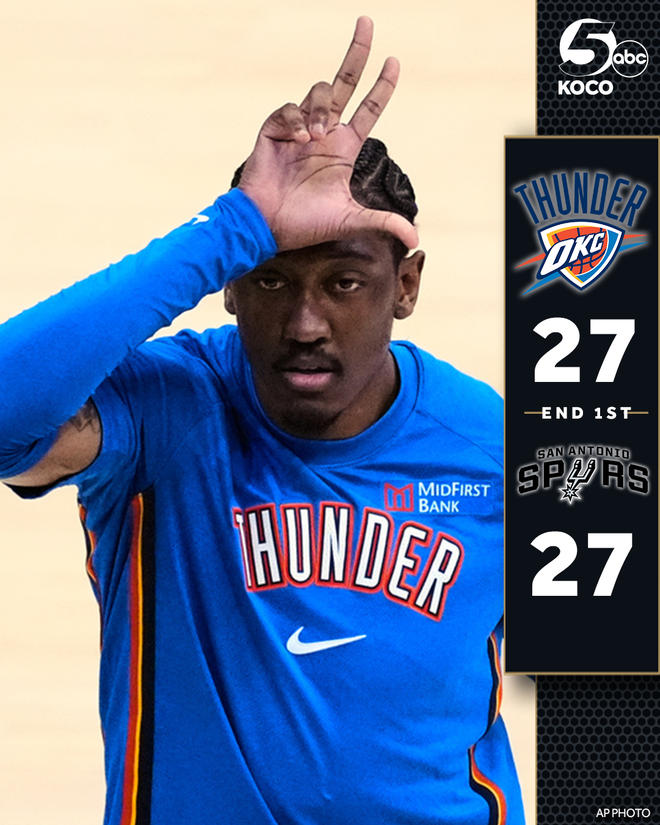 Thunder fall to Spurs in double OT in fiery Game 1 of West Finals