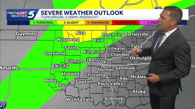 TIMELINE: Oklahoma Panhandle sees enhanced storm risk Tuesday