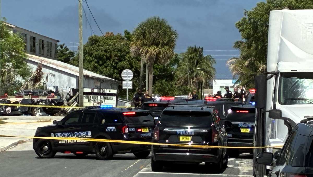 Two killed after car collides with Brightline train