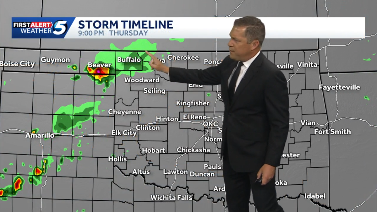 TIMELINE: Thunderstorms and heavy rain to impact western Oklahoma this ...