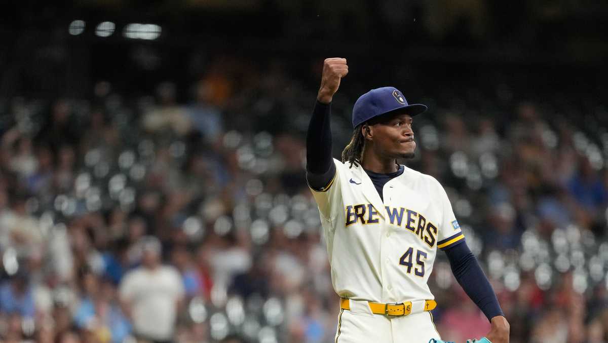 Milwaukee Brewers pitcher Abner Uribe suspended for 'crotch chopping ...