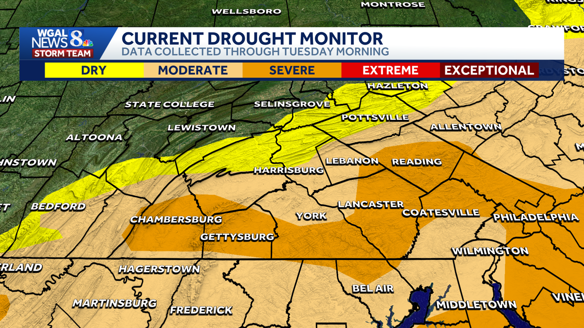 New Drought Monitor Update for Central Pennsylvania