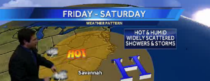 Very hot weather this afternoon