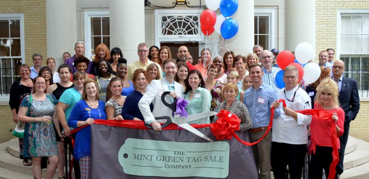 The Mint Green Tag Sale Company Ribbon Cutting