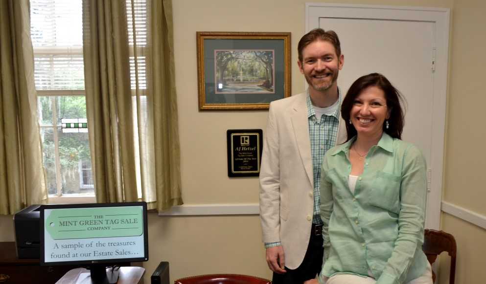 The Mint Green Tag Sale Company Ribbon Cutting