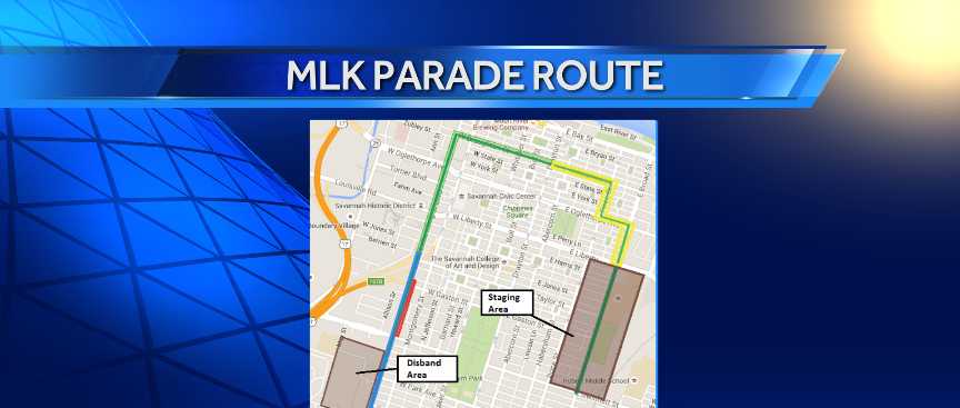 Savannah MLK parade route, closures and parking information