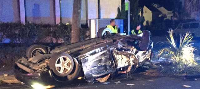 GSP chase ends with two crashes, suspects at large