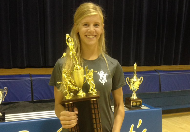 Sarah Stewart of St. Vincent's presented 2016 Hollis Stacy Award