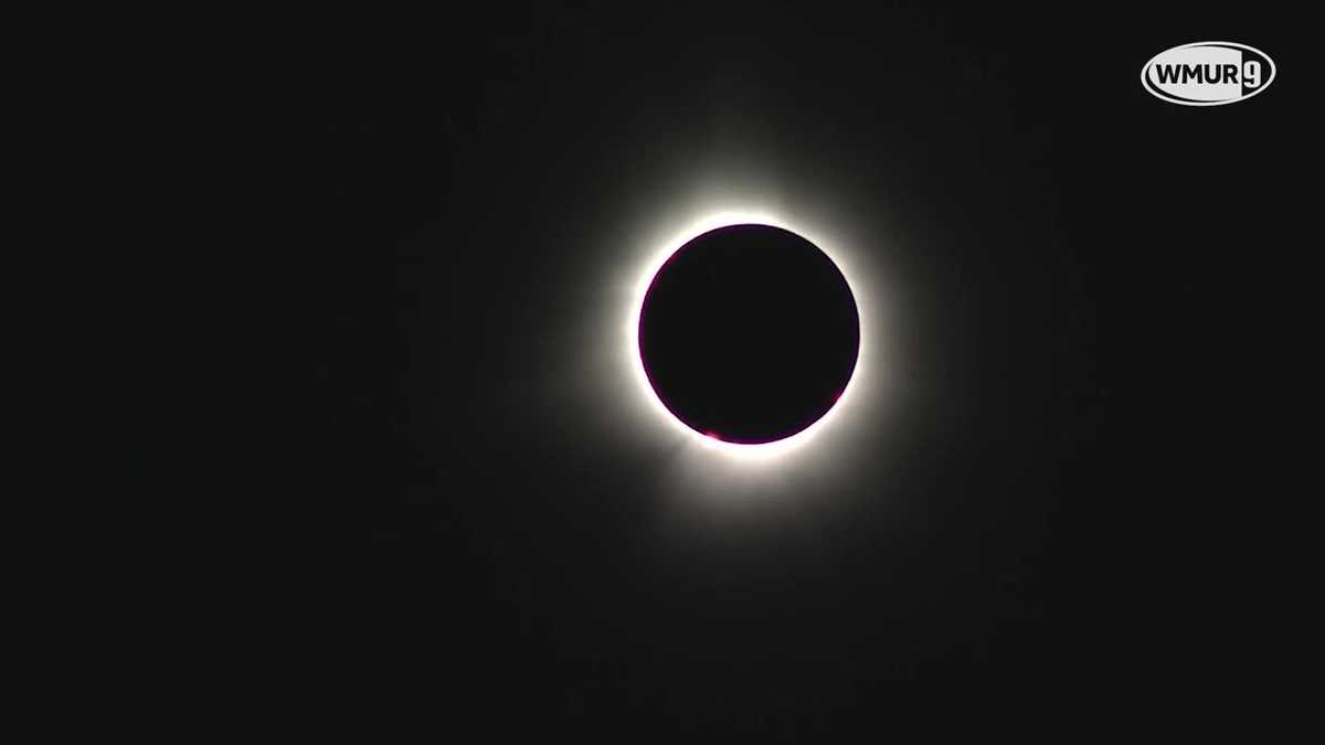 Video: Totality for solar eclipse over northern New Hampshire