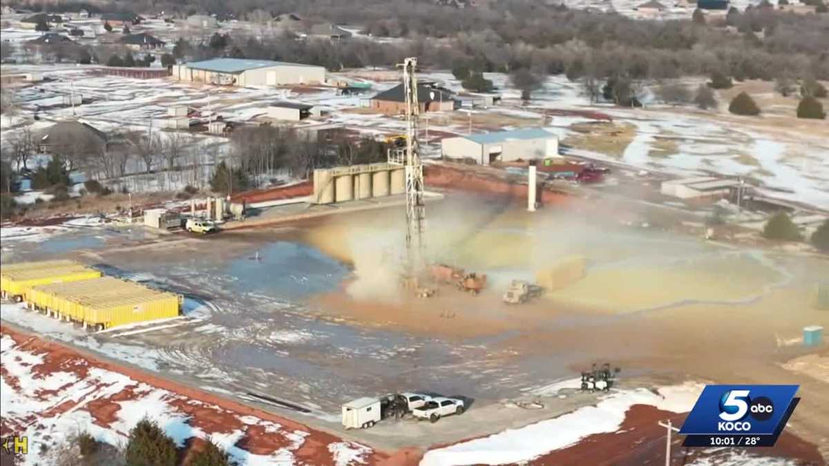 Oil well blowout in Blanchard leads to evacuations and shelter setup - KOCO