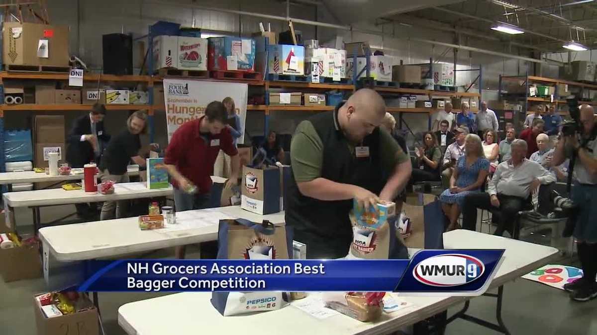NH grocery store workers square off in bagging competition
