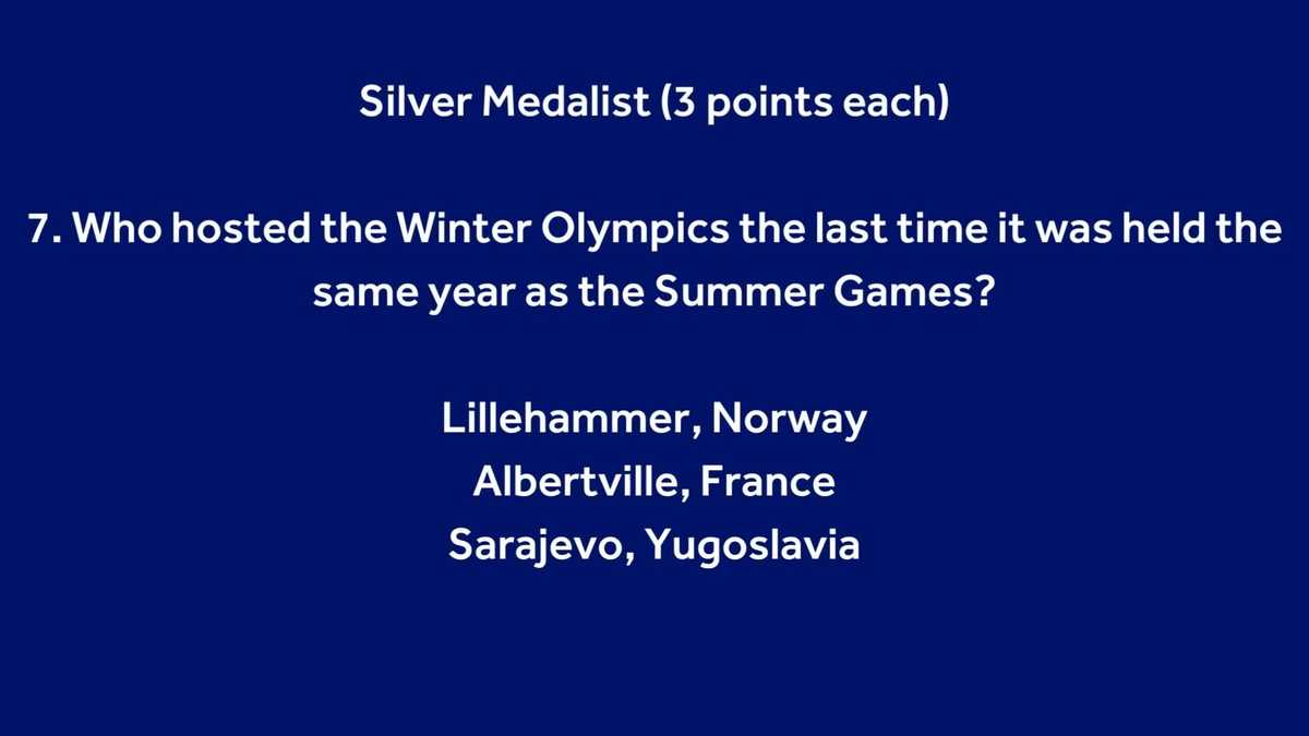 Olympics Trivia: Can you ace this quiz about the winter games?