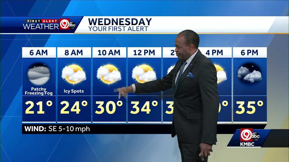 Frigid morning, but temperatures will rise above freezing Wednesday